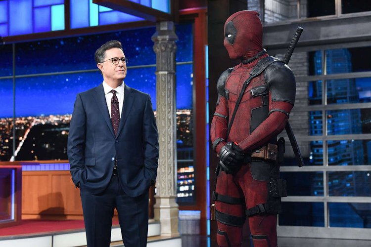 Video: Deadpool Crashes 'Late Show' to Take Over Stephen Colbert's ...