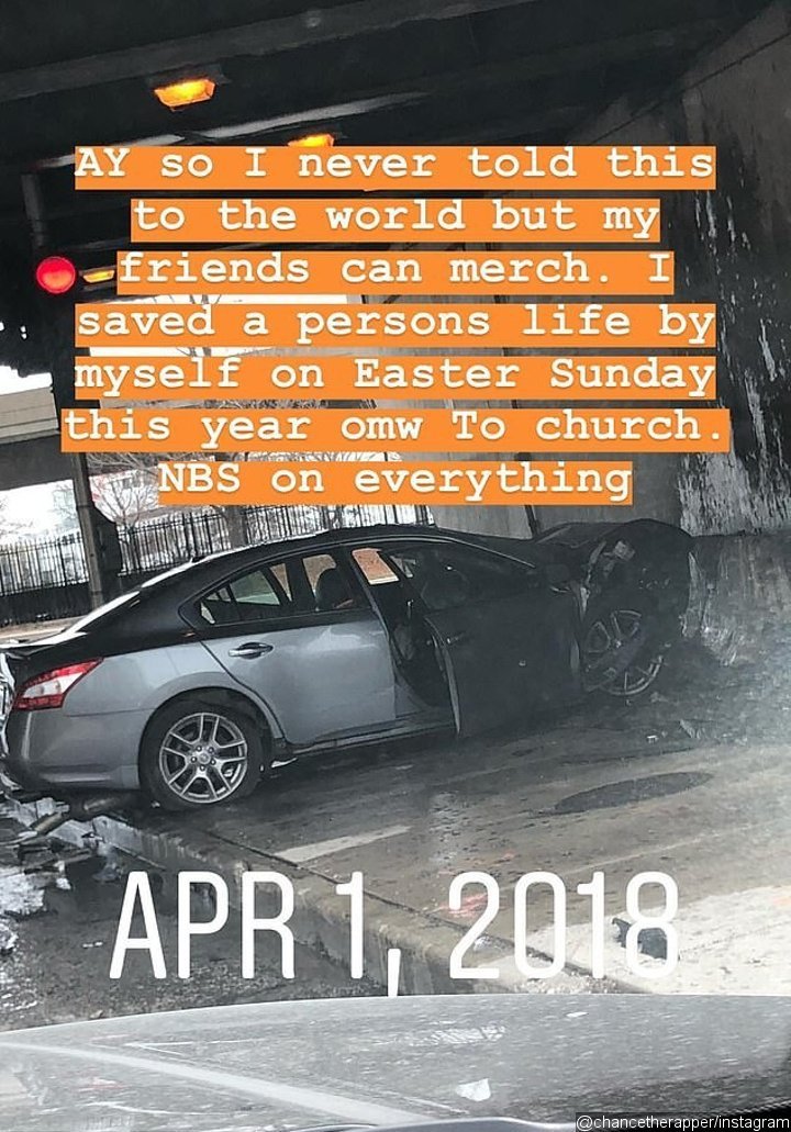 Chance the Rapper Ecstatic to Learn Man He Saved From Fiery Car Crash Alive