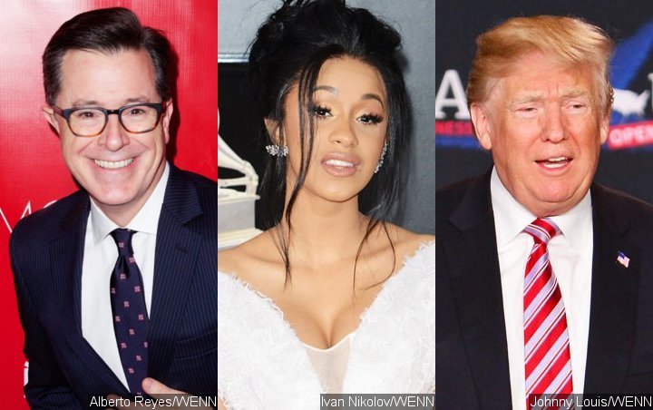 Stephen Colbert Launches Petition to Have Cardi B Rebut Trump's SOTU ...