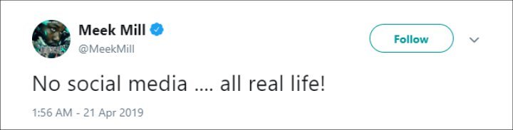 Meek Mill Wipes Out Instagram Following Cryptic Tweet About 'No Social ...