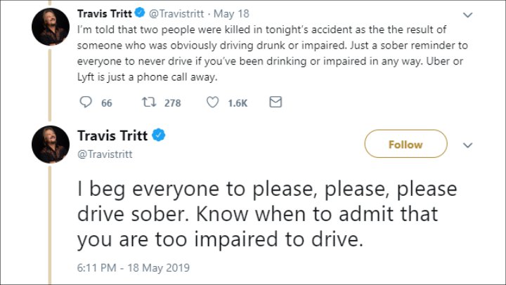 Travis Tritt Involved in a Deadly Tour Bus Accident