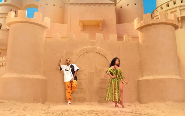 Nicki Minaj Sizzles in Chris Brown's Steamy Music Video for 'Wobble Up'