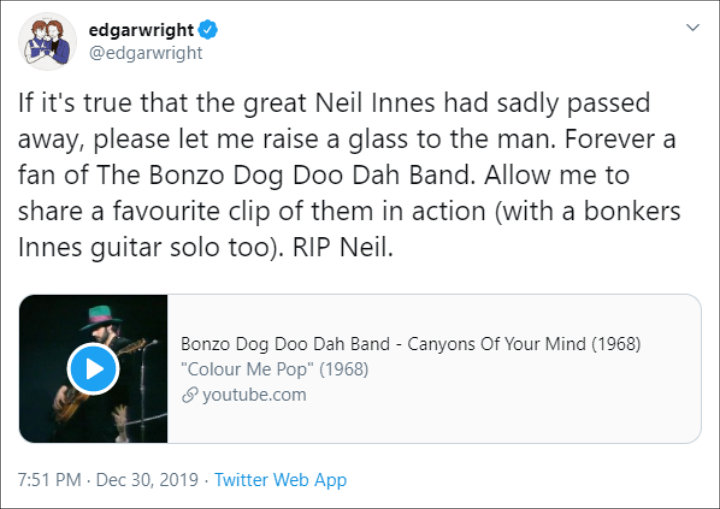 John Cleese Leads Tribute to Monty Python Collaborator Neil Innes