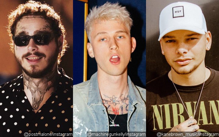 Post Malone Gathers Machine Gun Kelly and Kane Brown for Virtual Beer ...