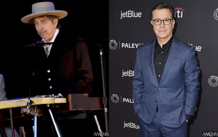 Stephen Colbert Complains About Being Blocked by Bob Dylan From Staging ...