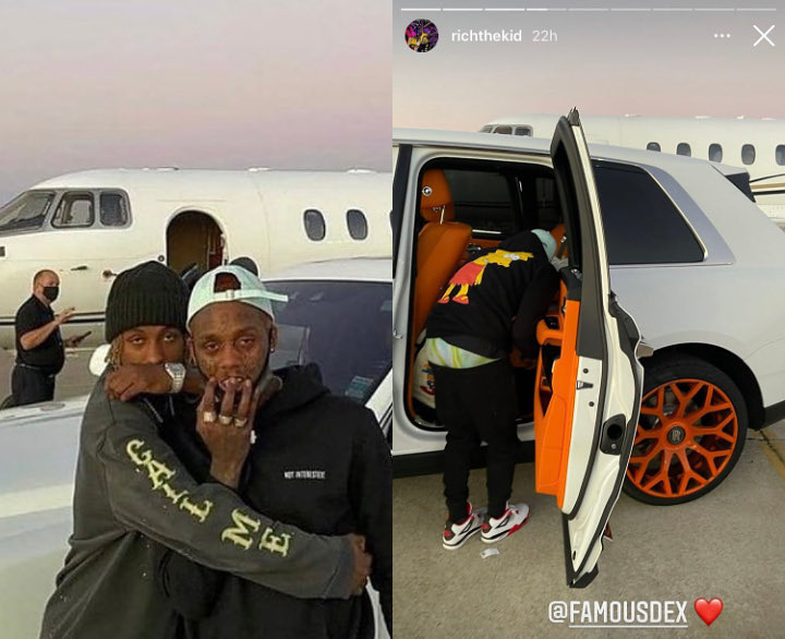 Rich The Kid Takes Famous Dex on Private Jet Before Rehab Stint for ...