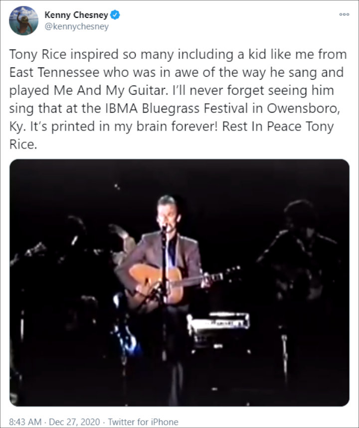 Bluegrass Legend Tony Rice Passed Away at Home On Christmas Day