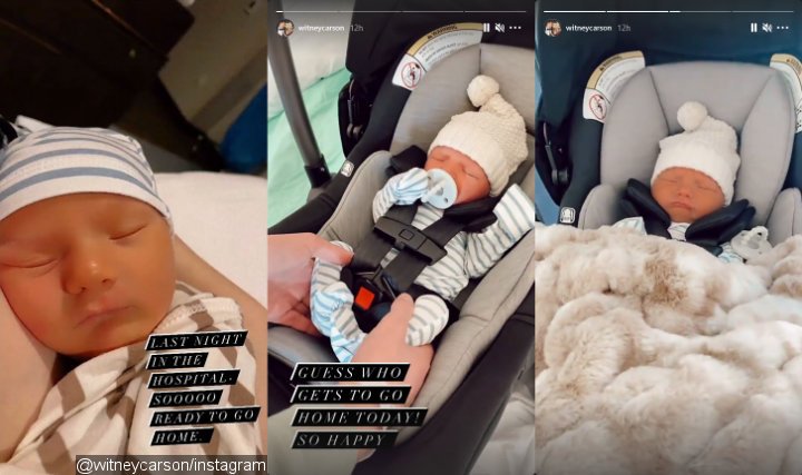 'DWTS' Pro Witney Carson Shares Clips of Newborn Son as She Brings Him Home