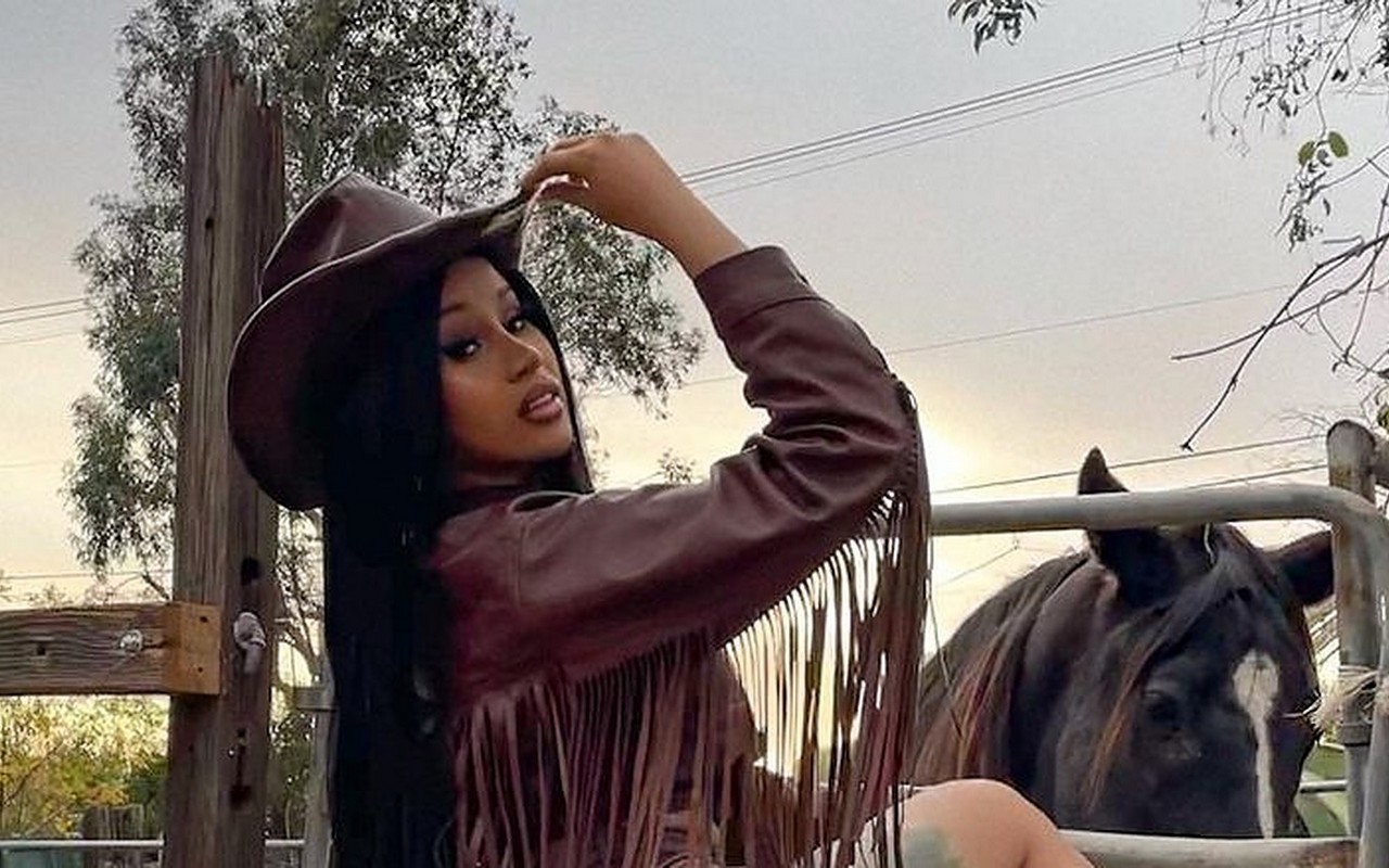 Cardi B Channels Her Inner Cowgirl as She Tries Out Life on Farm