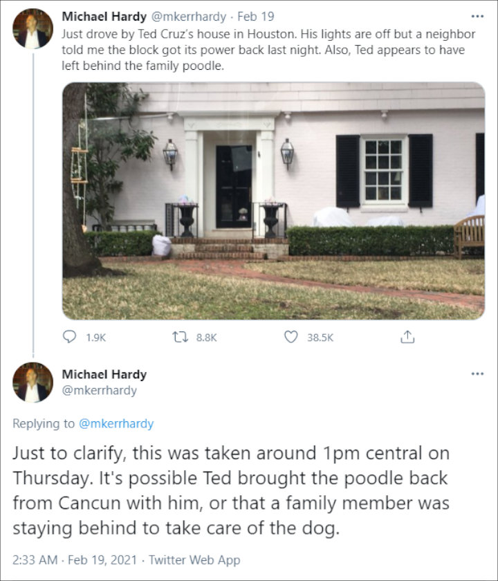Hillary Clinton Slams Ted Cruz for Leaving Dog in Freezing Texas Home ...