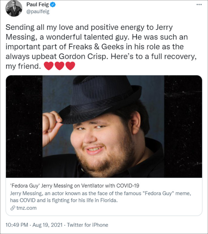 Jerry Messing Still Battles Partial Paralysis After COVID Fight
