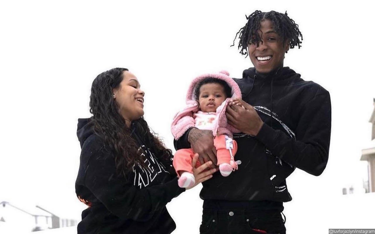 NBA YoungBoy Poses for Happy Family Photo With GF Jazlyn Michelle Amid ...