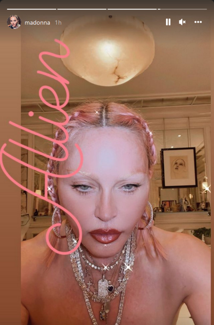 Madonna Debuts New 'Alien' Look With Bleached Eyebrows