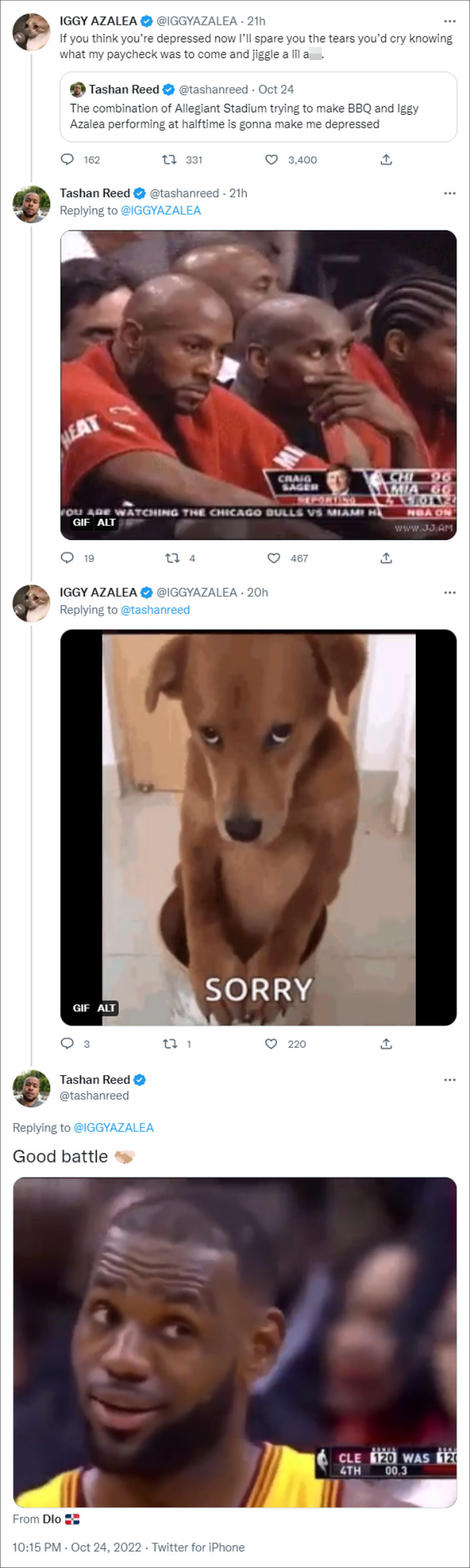 Iggy Azalea Claps Back at Raiders Reporter for Criticizing Her Halftime ...