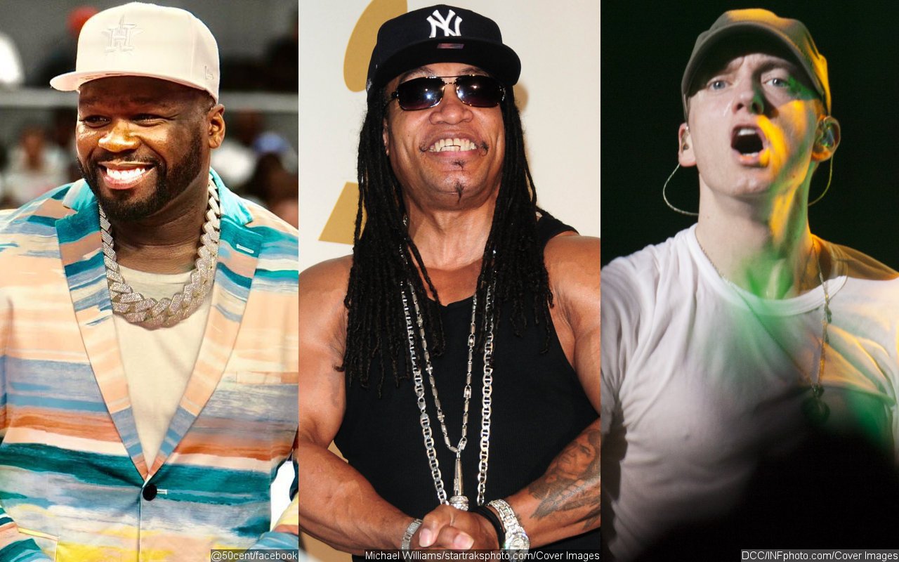 50 Cent Hits Back at Melle Mel for Claiming Eminem's Success Only Comes ...