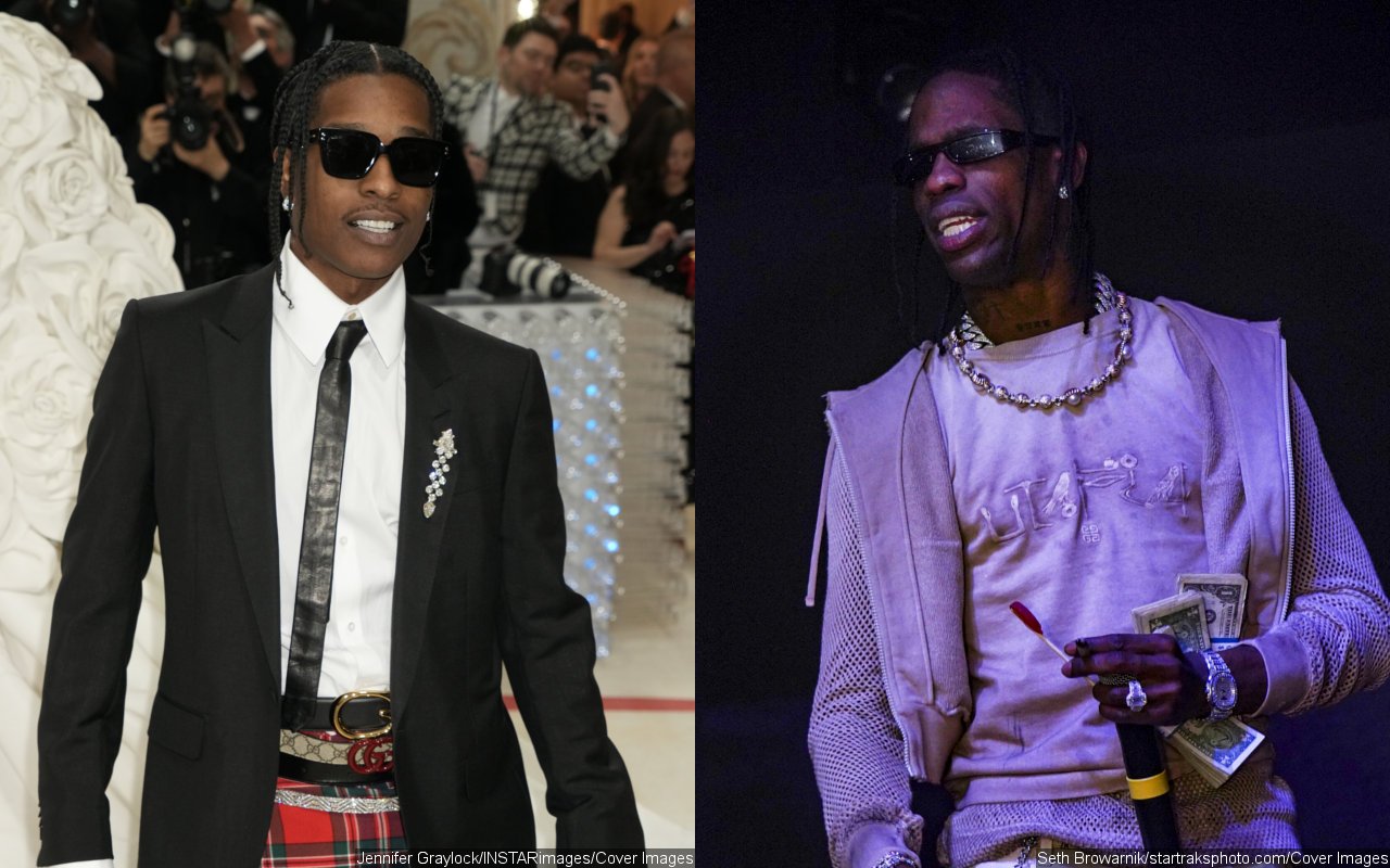 A$AP Rocky Appears to Taunt Travis Scott Onstage at Rolling Loud Festival