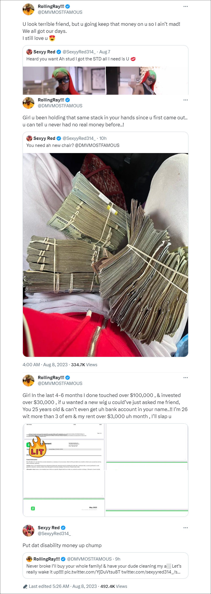 Sexyy Red Hits Back at 'Bully' Rolling Ray After He Dissed Her Look