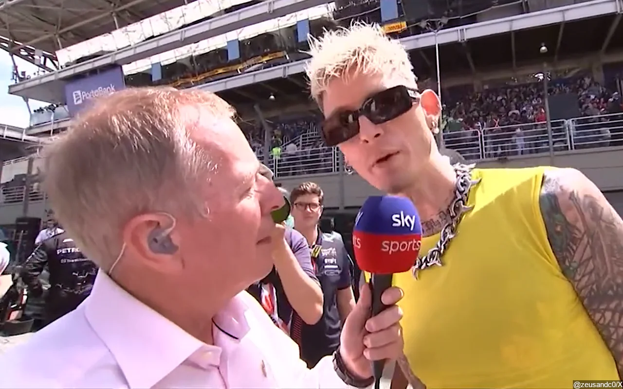 Machine Gun Kelly Called 'Cringe' After Bizarre F1 Interview at Brazil ...