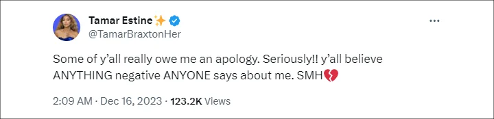 Tamar Braxton Breaks Silence After Ex-Pal LeTroy Davis Called Her Out ...