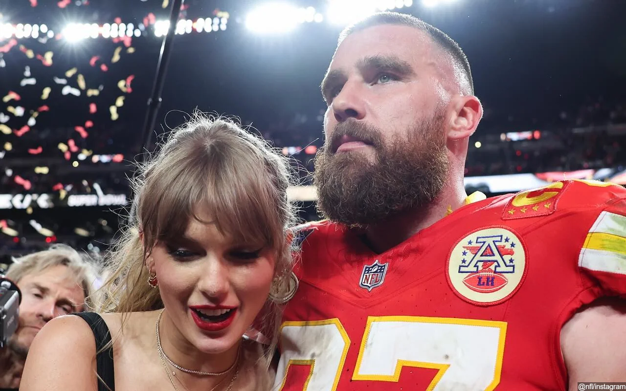 Super Bowl LVIII: Taylor Swift and Travis Kelce Kiss in Emotional Moment After Chiefs' Win