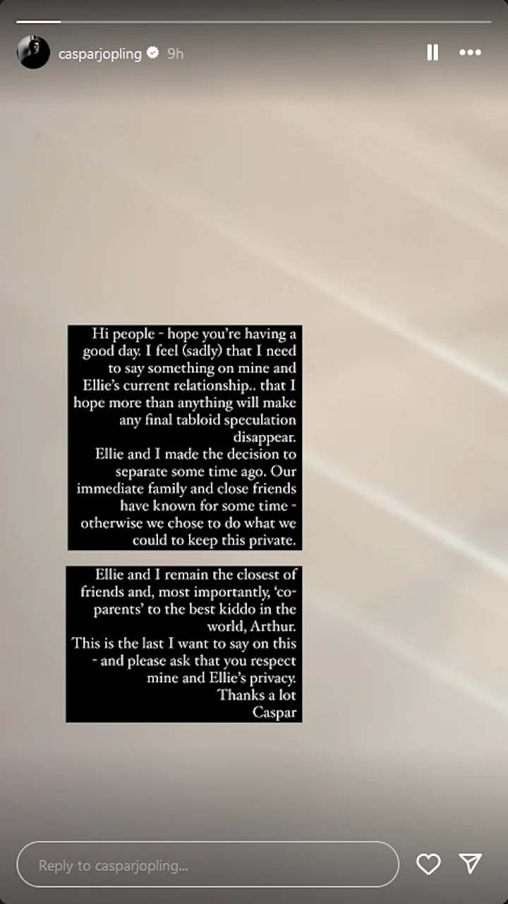 Ellie Goulding's Estranged Husband Responds to Her Breakup Confirmation