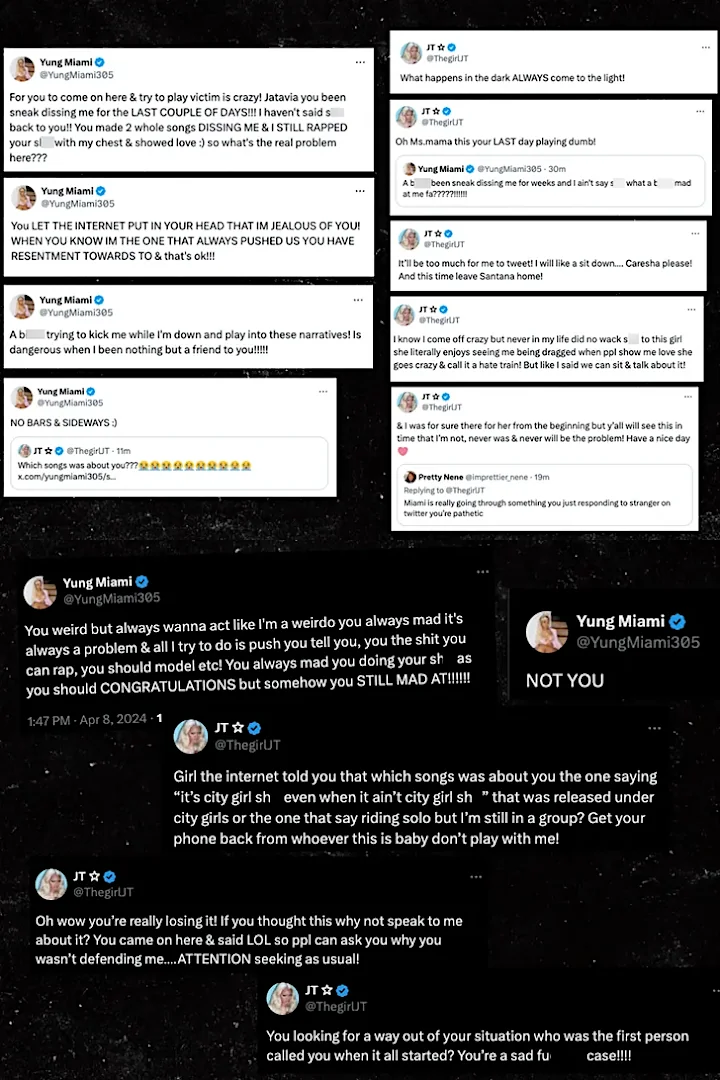 City Girls' Rep Allegedly Plays Down Yung Miami and JT's Online Feud