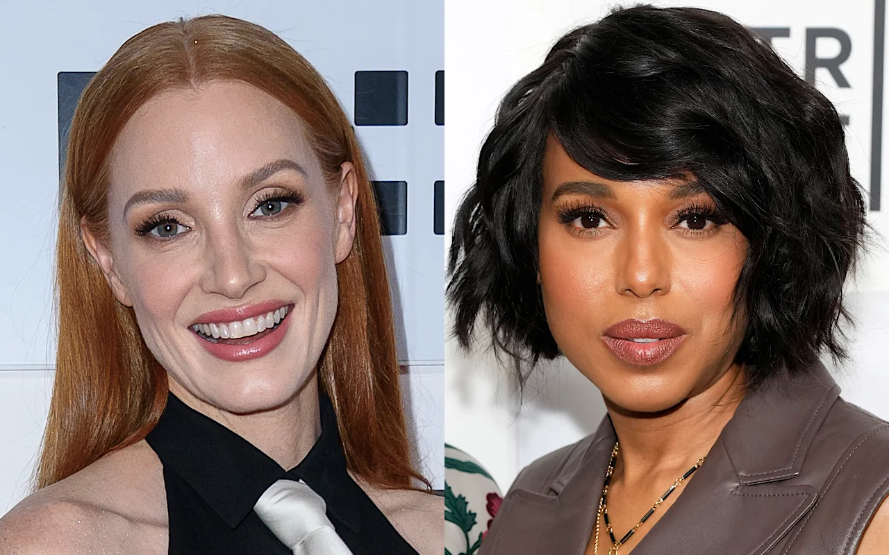 Jessica Chastain and Kerry Washington Shine at 'The Knife' Premiere ...