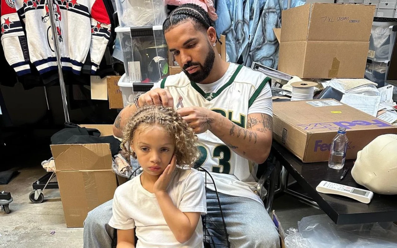 Drake Unleashes Rare Pics With Son Adonis and Dad Dennis on Father's Day