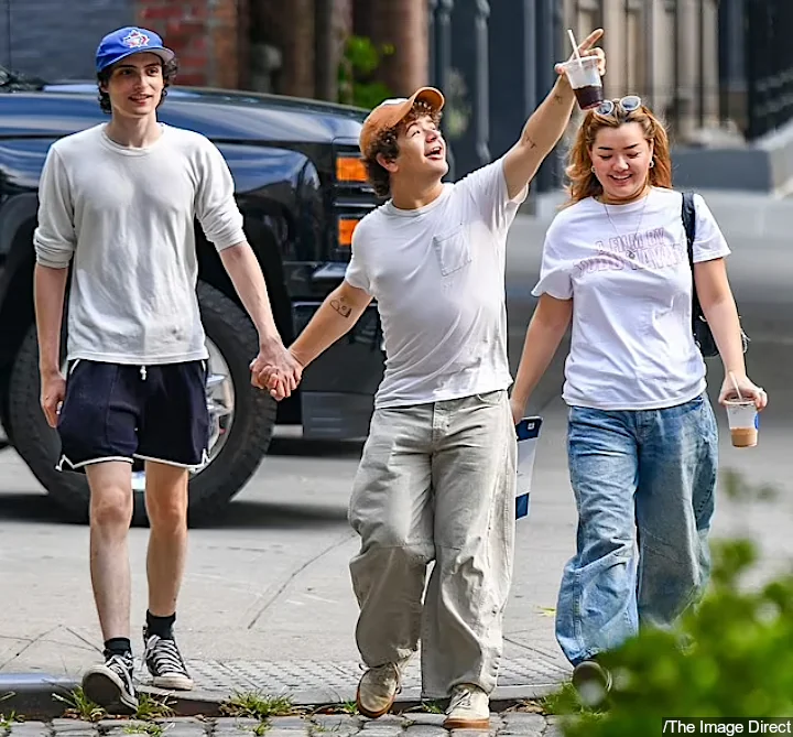 Finn Wolfhard and Gaten Matarazzo Hold Hands on a Stroll With Gaten's ...
