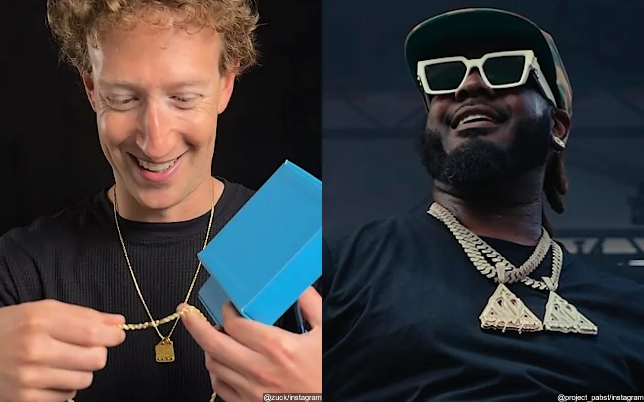 Mark Zuckerberg Shows Off Sparkling Gold Chain From T-Pain