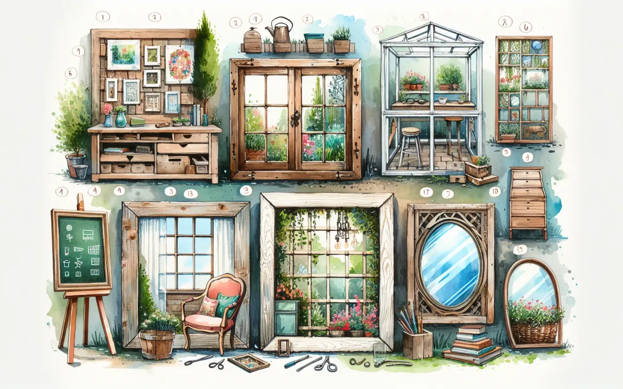 10 Creative Ideas for Repurposing Old Windows DIY Projects