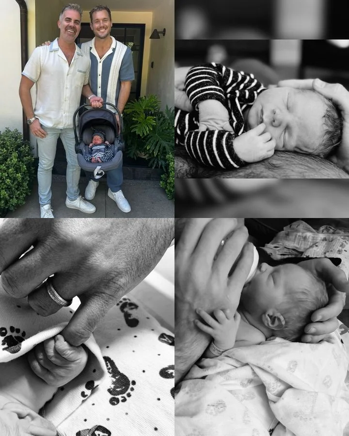 Colton Underwood and Husband Jordan C. Brown Welcome First Child via ...
