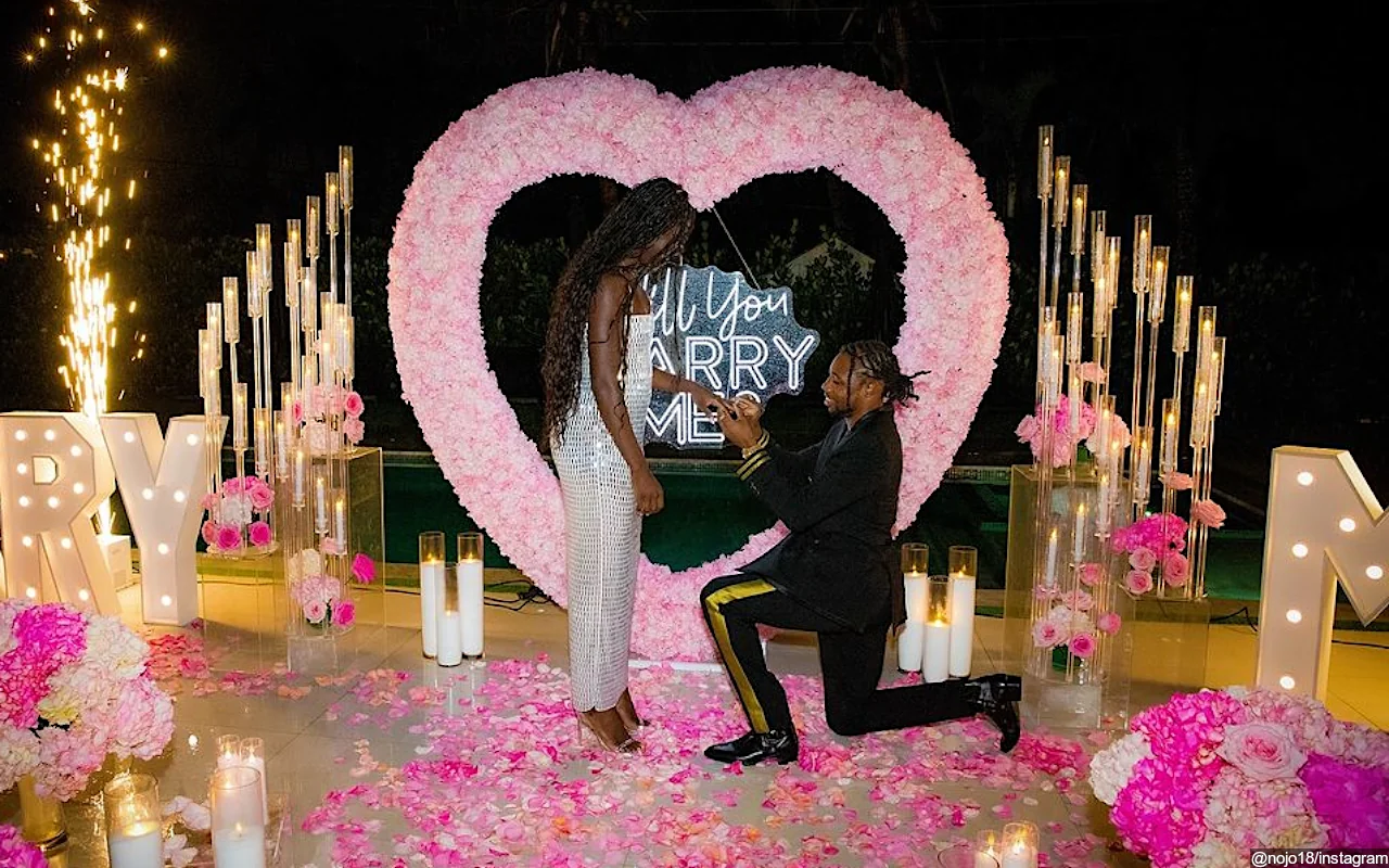 Olympic Sprinters Noah Lyles and Junelle Bromfield Engaged