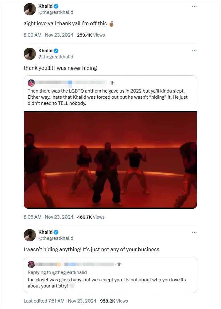 Khalid Confirms Sexuality After Being Outed as Gay by Bitter Ex-Lover