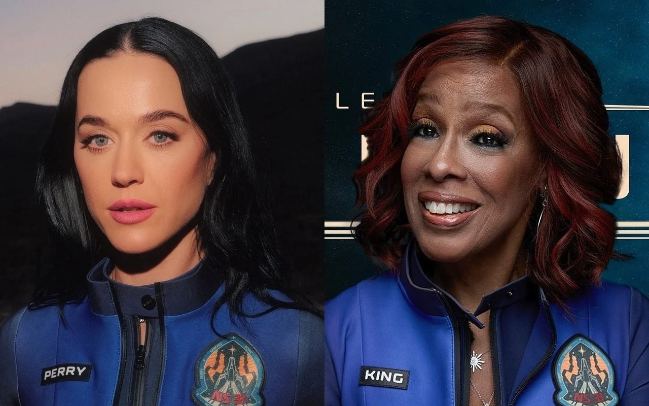 Katy Perry and Gayle King Kneel Down and Kiss the Earth After Safely ...