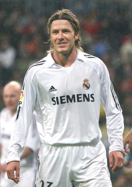 David Beckham Picture 9 - Spanish League Game Between Real Madrid and ...
