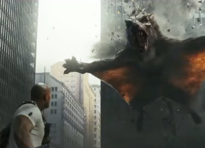 Watch Dwayne Johnson Fight a Monstrous Crocodile and a Flying Wolf in ...