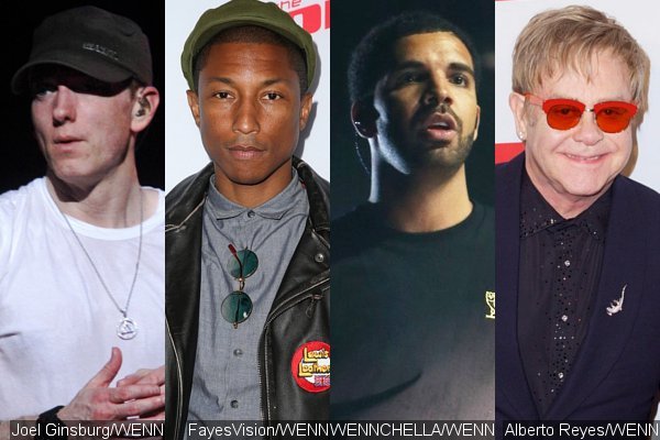 Eminem, Pharrell, Drake, Elton John Among Stars Helping Launch Apple Music