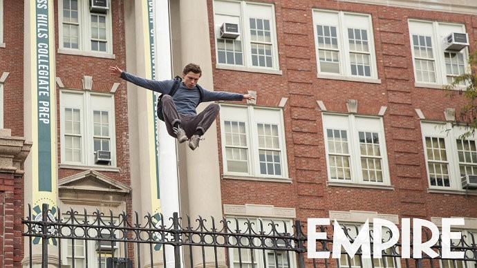 Peter Parker Jumps Out of School in New 'Spider-Man: Homecoming' Image