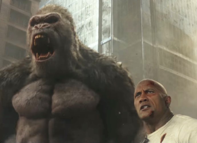 Dwayne Johnson Offers a Look at a Wrecked Vehicle in 'Rampage' Set Photo