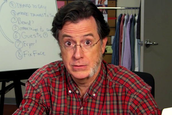 Video: Stephen Colbert Shaves His Beard as He Prepares for His 'Late Show'