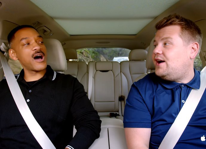 Will Smith James Corden And Ariana Grande Are Featured In First