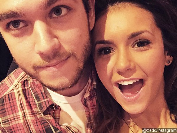 Zedd and Nina Dobrev Pose for Cute Selfie