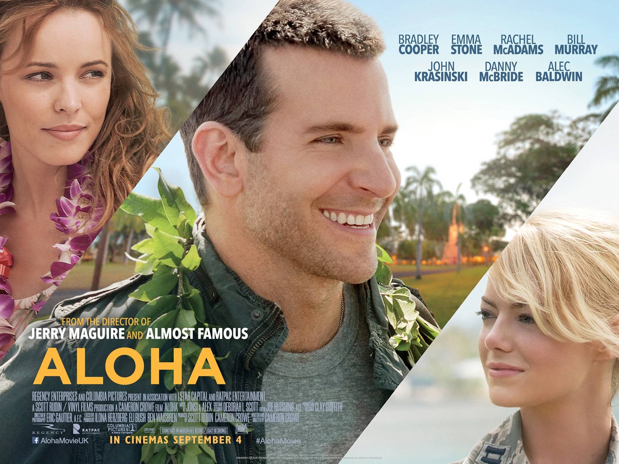 Aloha (2015) Cast, Crew, Synopsis and Movie Info