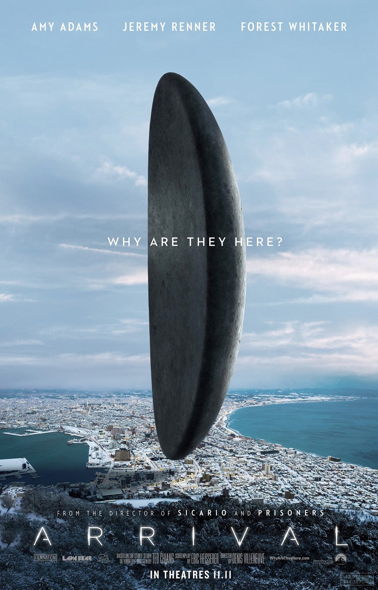 Arrival (2016) Cast, Crew, Synopsis and Movie Info