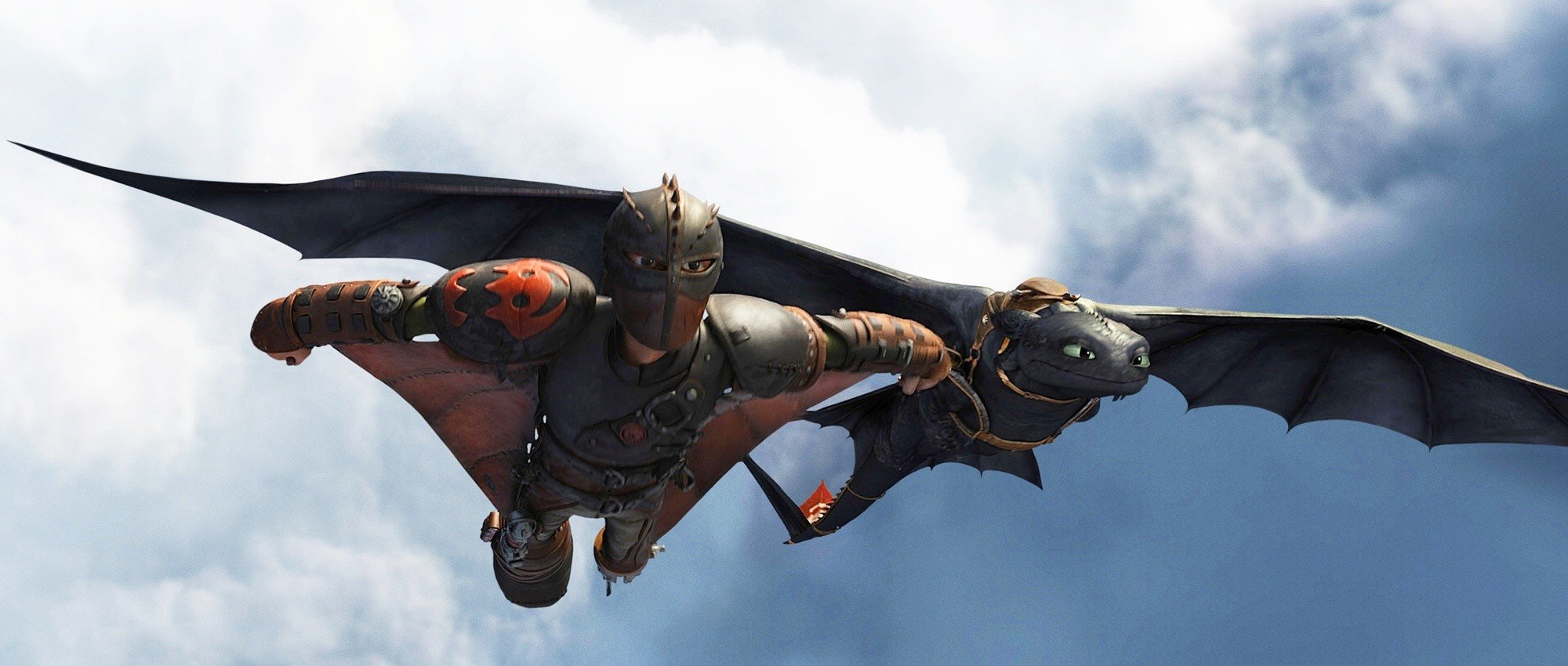 Pic of Toothless & Hiccup Falling : httyd