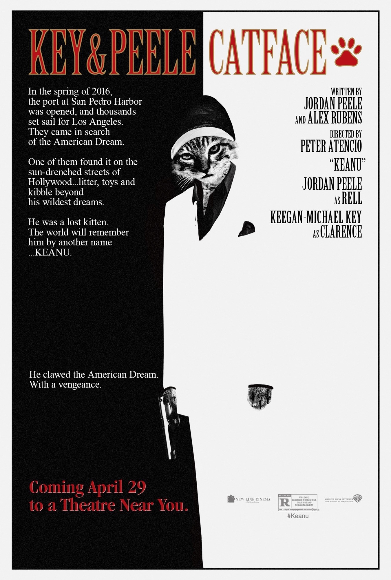 Keanu (2016) Cast, Crew, Synopsis and Movie Info