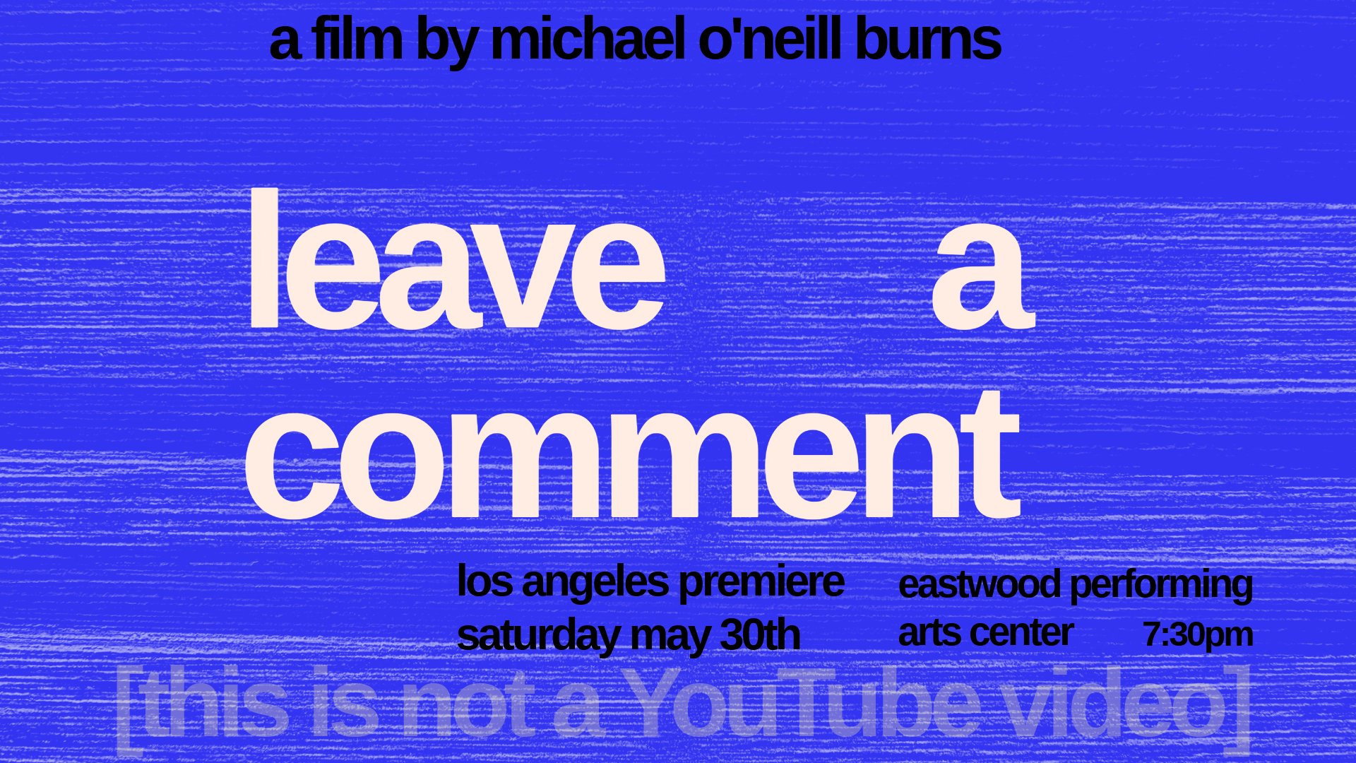 Leave A Comment (2026) by Michael O'Neill Burns | AceShowbiz