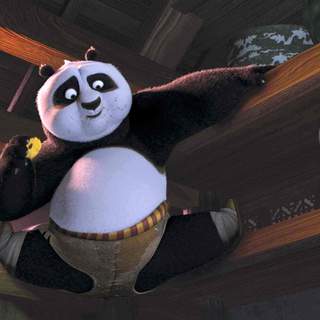 Kung Fu Panda Eating Cookies