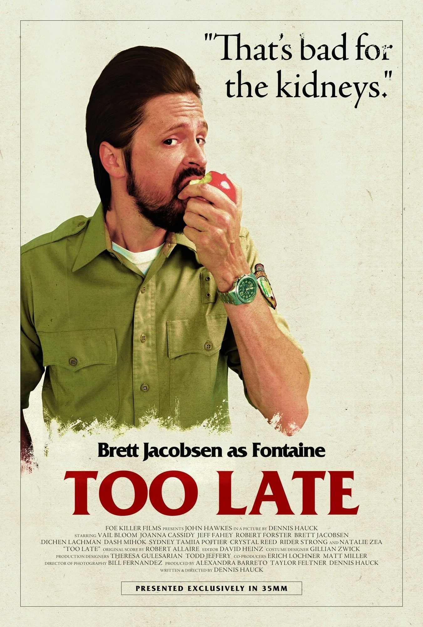 Too Late (2016) Cast, Crew, Synopsis and Movie Info
